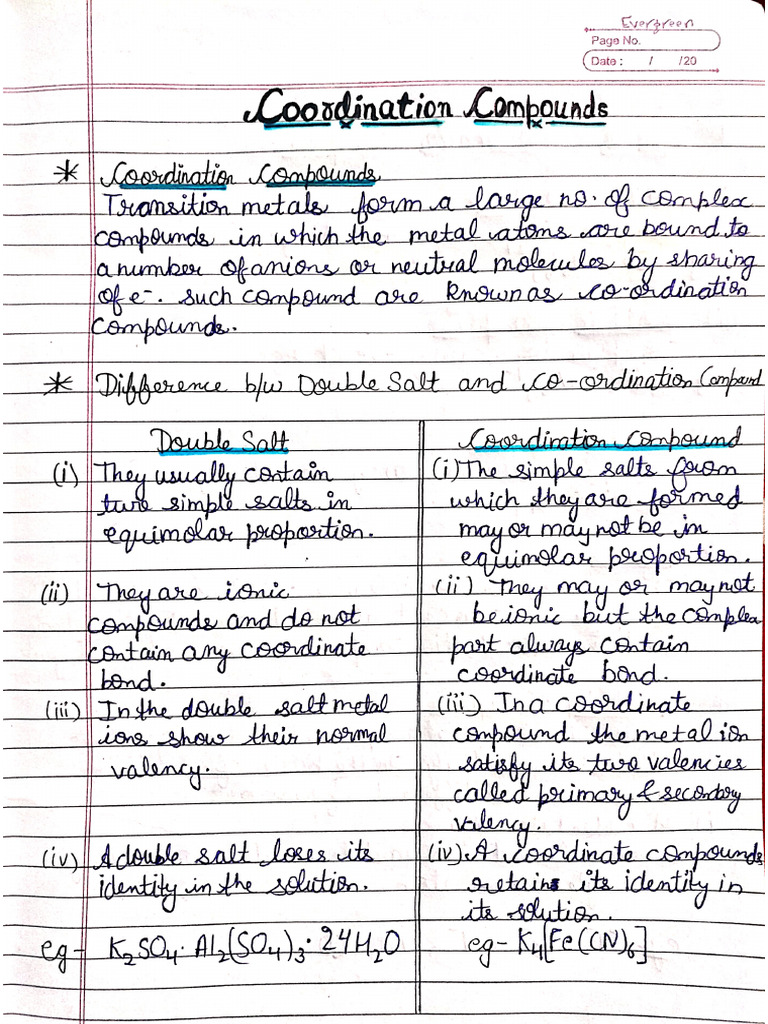 Coordination Compounds | PDF