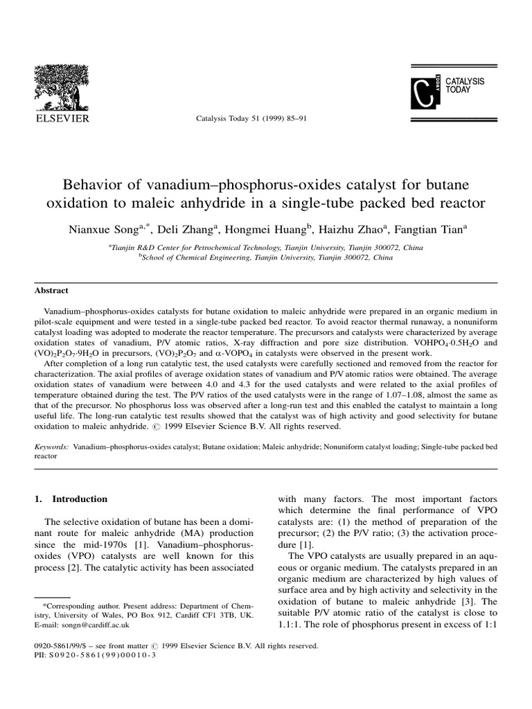 04-Behavior of Vanadium-Phosphorus-Oxides Catalyst For Butane Oxidation ...
