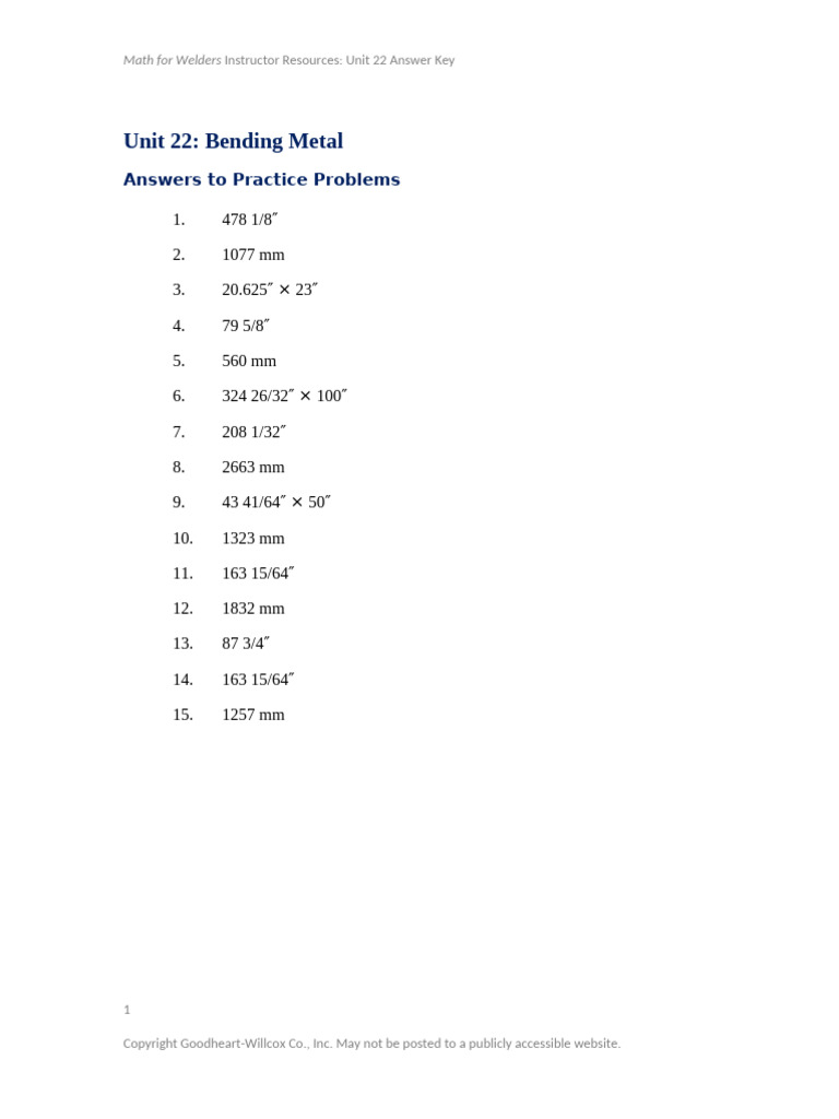 Unit22 Answerkey | PDF