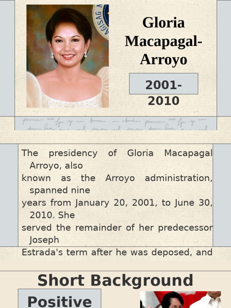 Gloria Macapagal Arroyo | PDF | Economies
