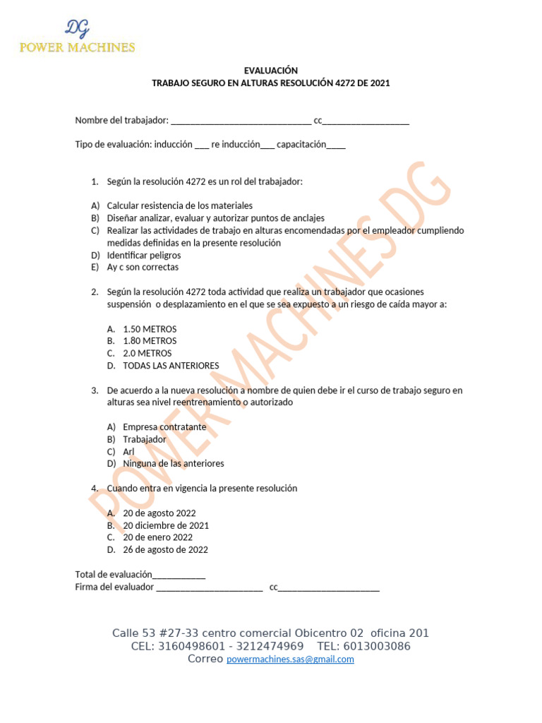 Evaluacion Res 4272 | PDF