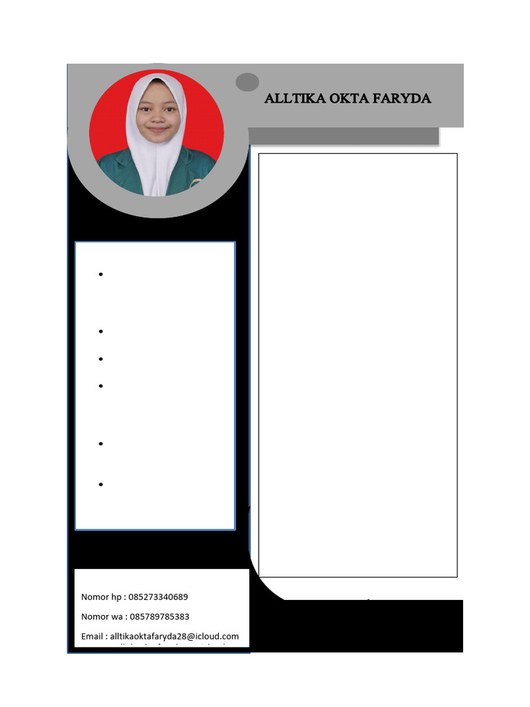 Contoh CV Perawat Fresh Graduate | PDF