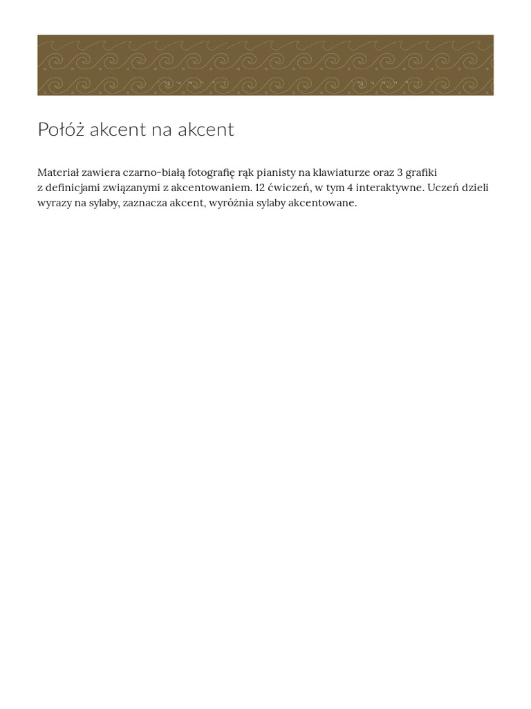 Poloz Akcent Na Akcent | PDF