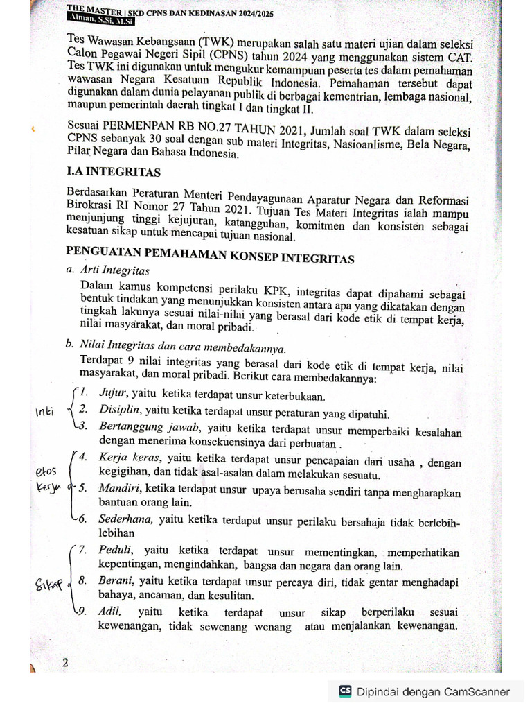 TWK - OM AlMAN | PDF