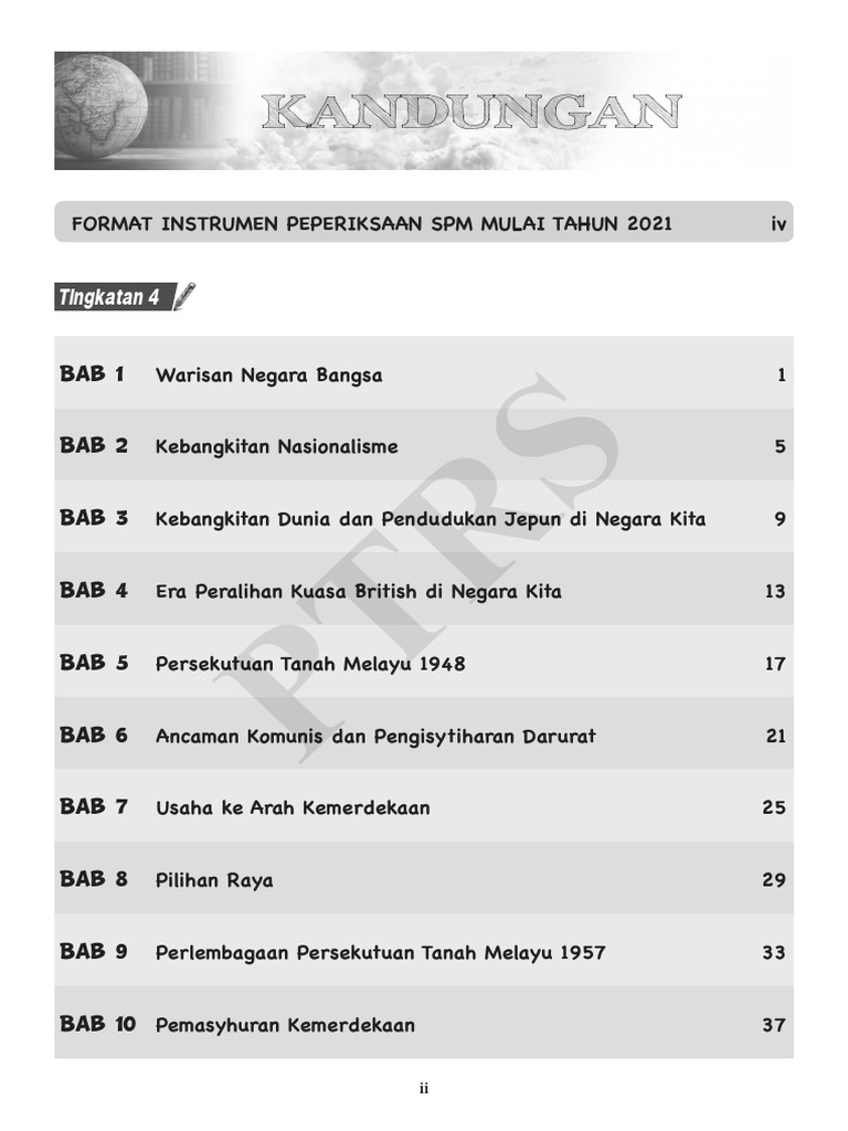 (Tingk.4) Ptrs Sejarah SPM | PDF