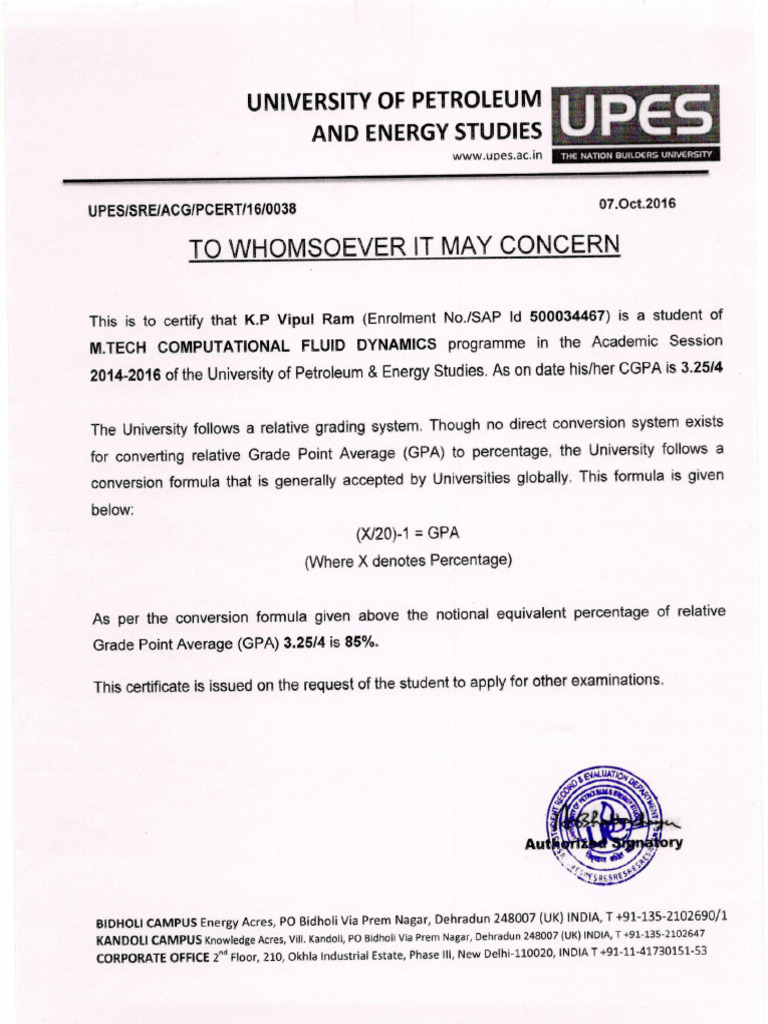 Vipul Marks Sheet | PDF