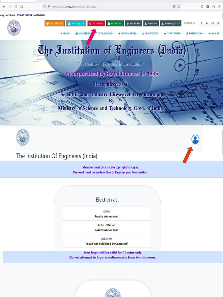 IEI Elections - Voting Procedure | PDF