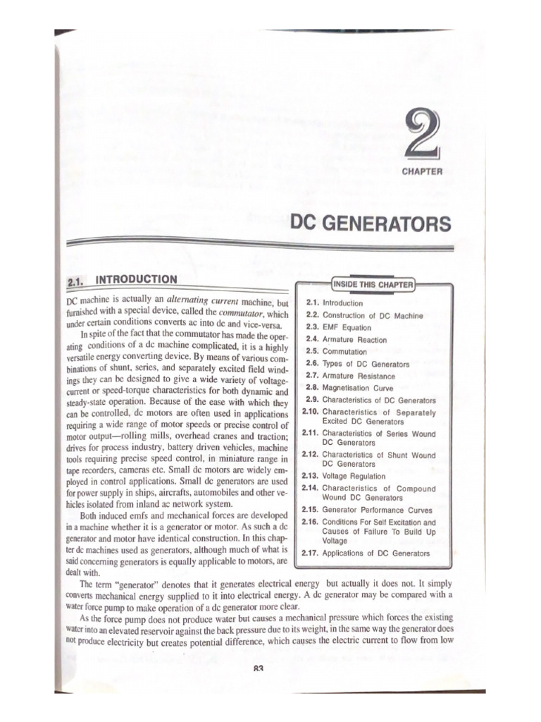 DC Generators | PDF