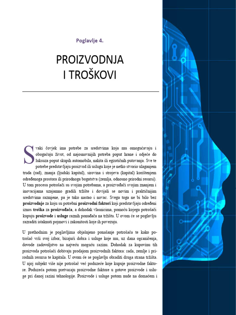 Poglavlje 4. Proizvodnja I Troškovi | PDF