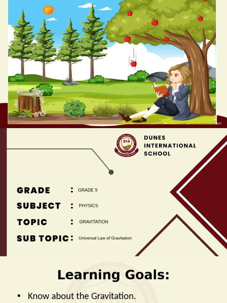 Universal Law of Gravitation1 | PDF | Newton's Law Of Universal ...