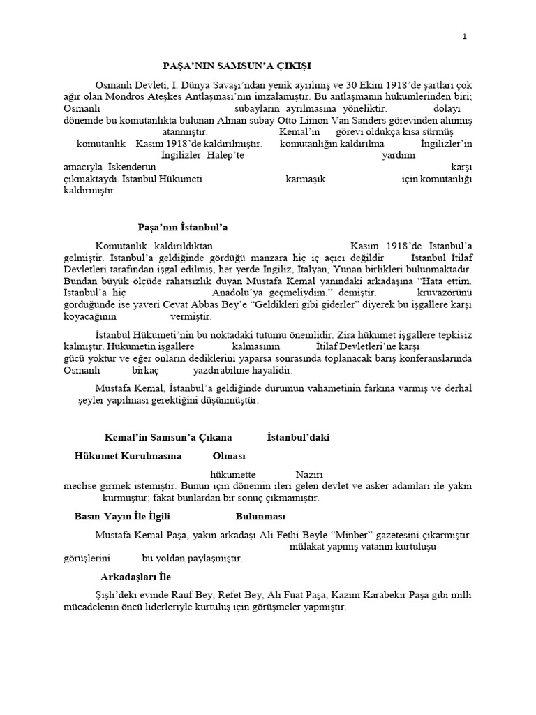 Atatürk Ve Inkılap Vize | PDF