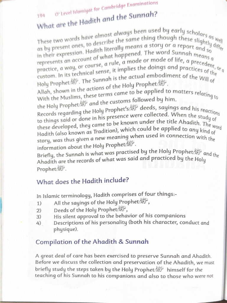 History and Importance of Hadith | PDF