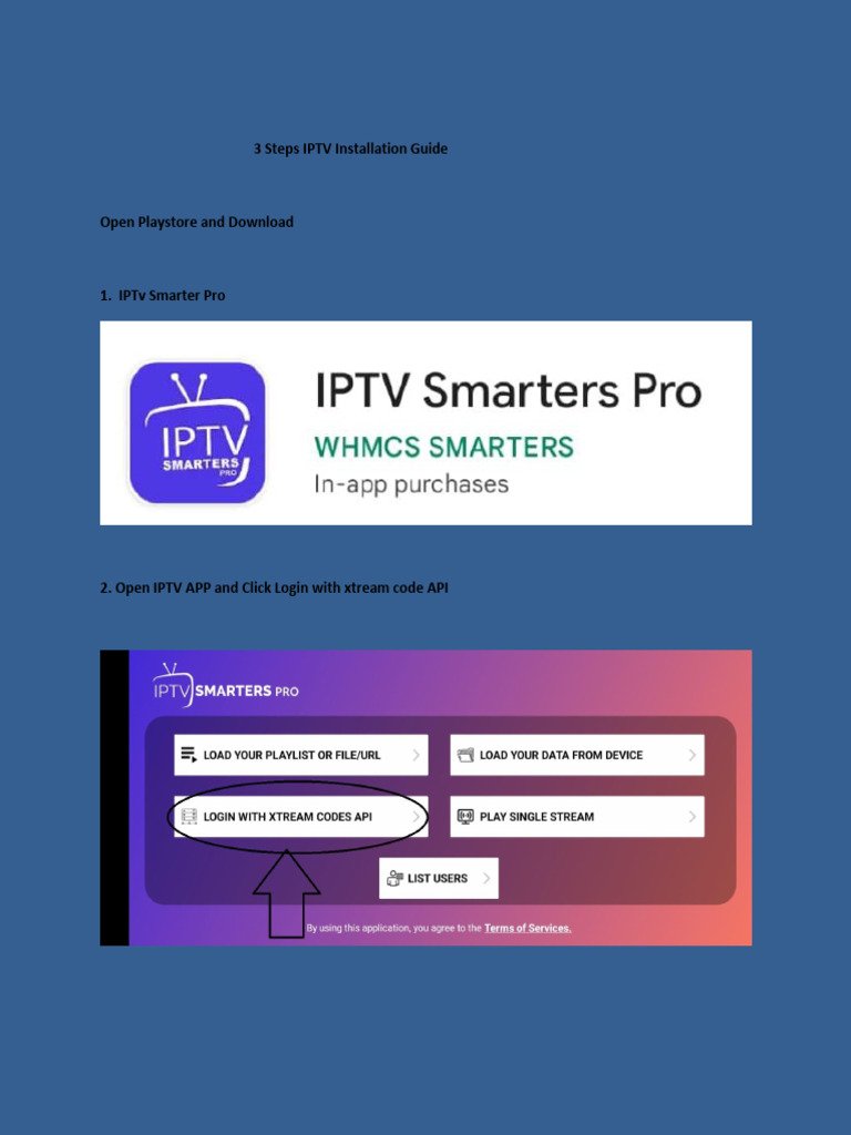 3 Steps IPTV Installation Guide | PDF | Computers