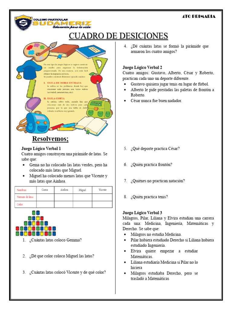 7uni 4sem RM 4grado | PDF