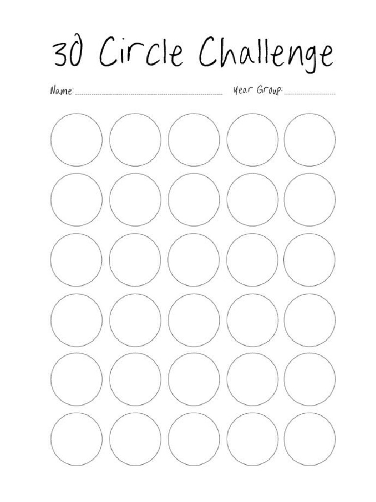 30 Circle Challenge | PDF