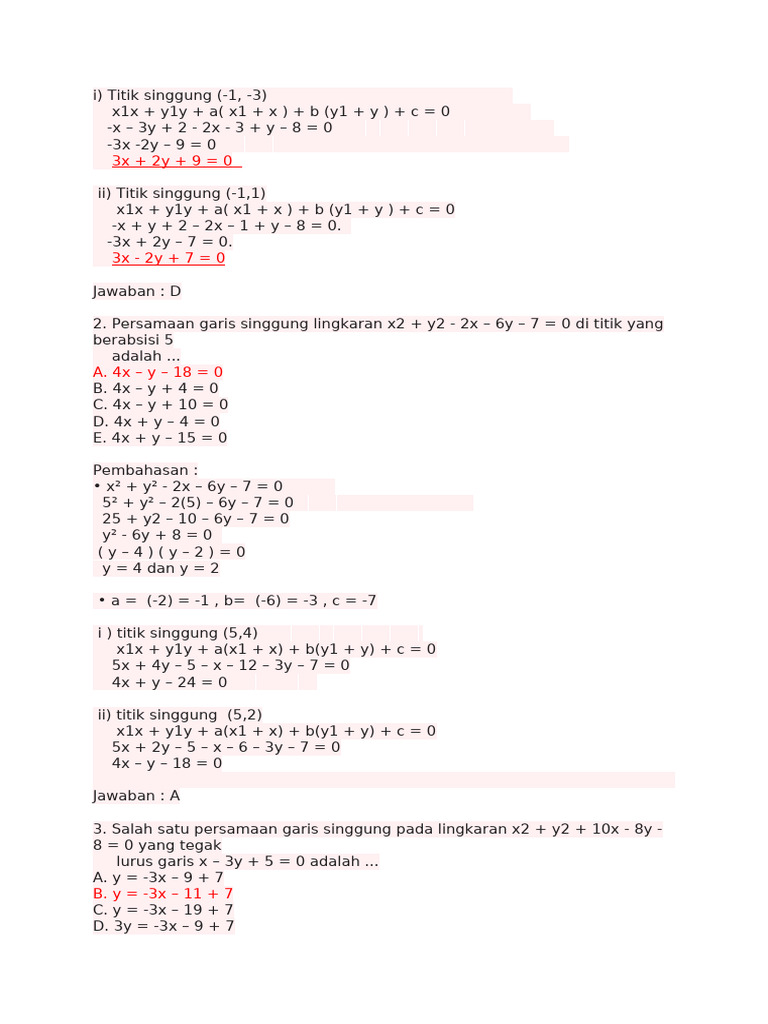 1soal As Per Lingkaran Fix | PDF
