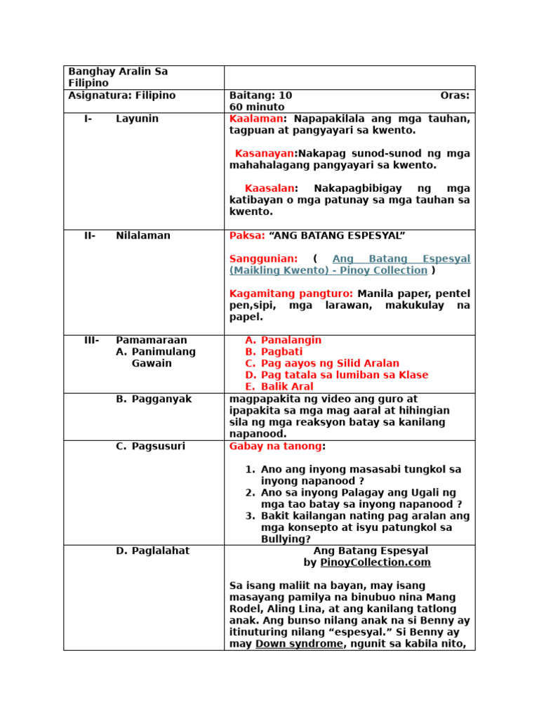 Semi Detailed Lesson Plan | PDF