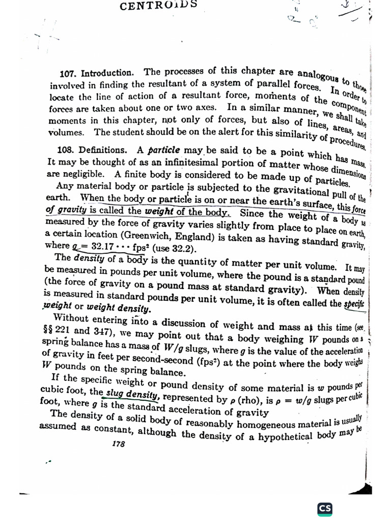 Analytical Mechanics (Centroid) 1 | PDF