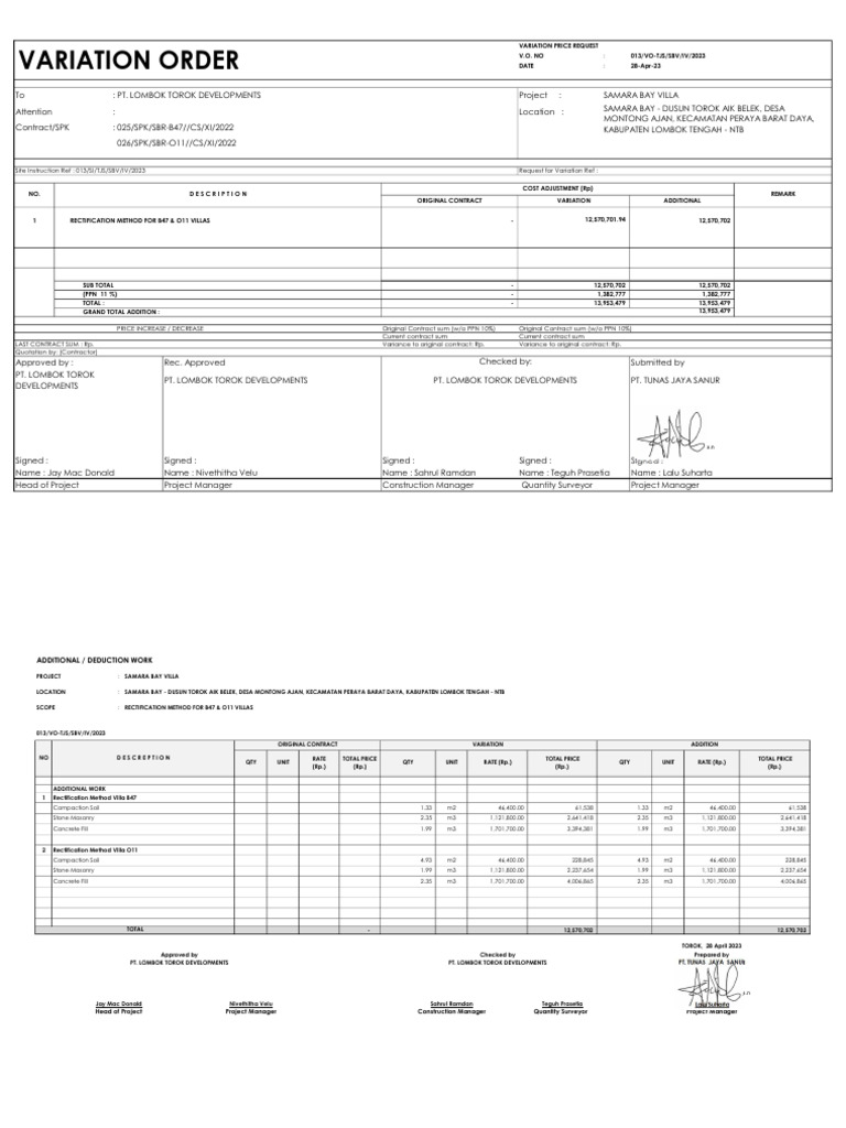 Vo O13 Rectification Method O11&b47 Villas | PDF | Building Engineering ...