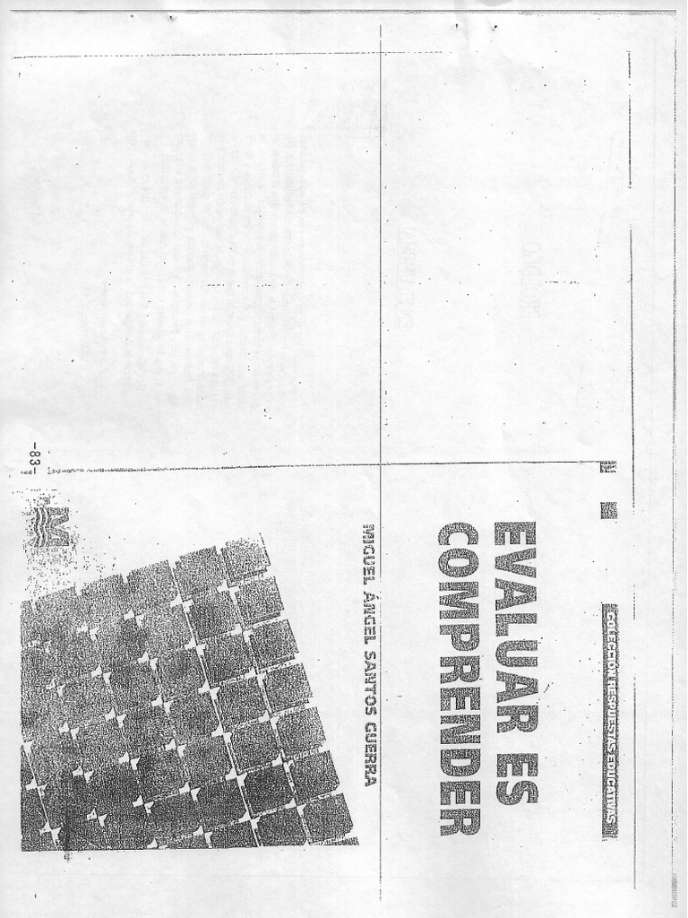 Evaluar Es Comprender Miguel Angel Santos Guerra | PDF