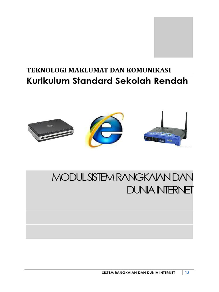 Bahan Sokongan Modul PDP Sistem Rangkaian Dan Dunia Internet BHG 2 | PDF