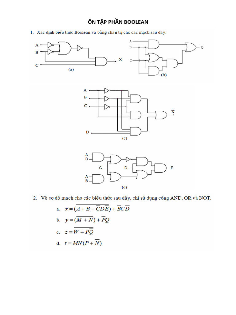 BaiTap Boolean | PDF