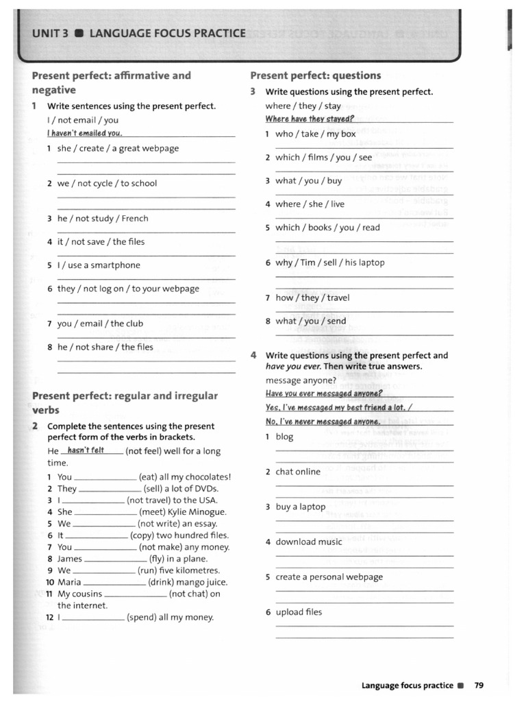 English Plus 3 Workbook Unit 3 Test | PDF