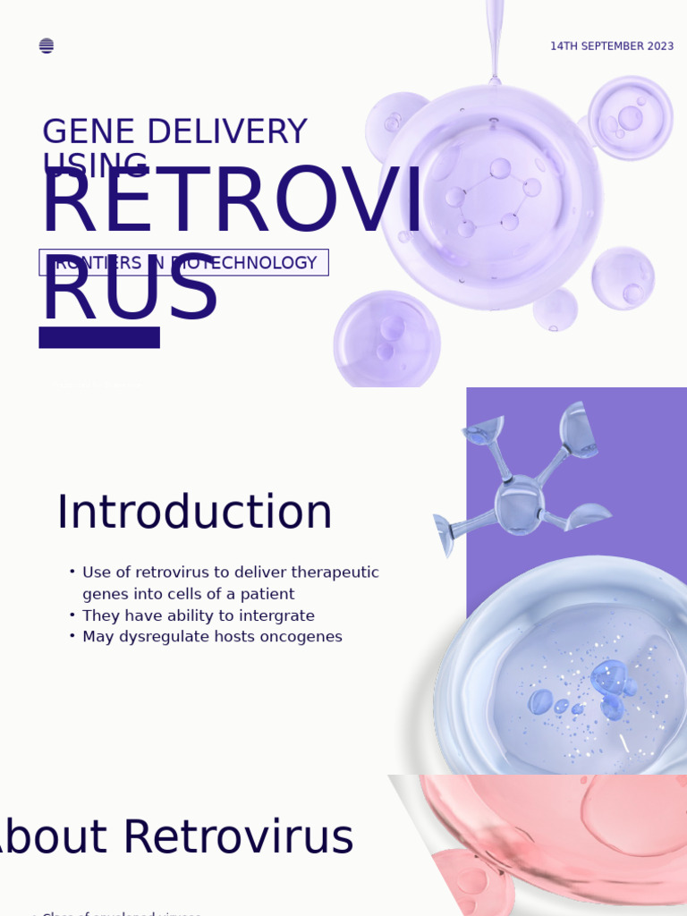 FIB Retrovirus For Gene Therapy | PDF | Retrovirus | Viral Vector