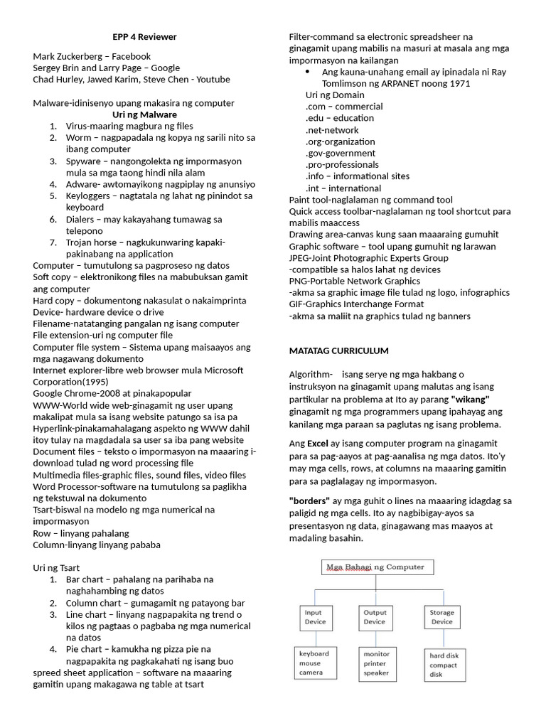 EPP 4 Reviewer | PDF