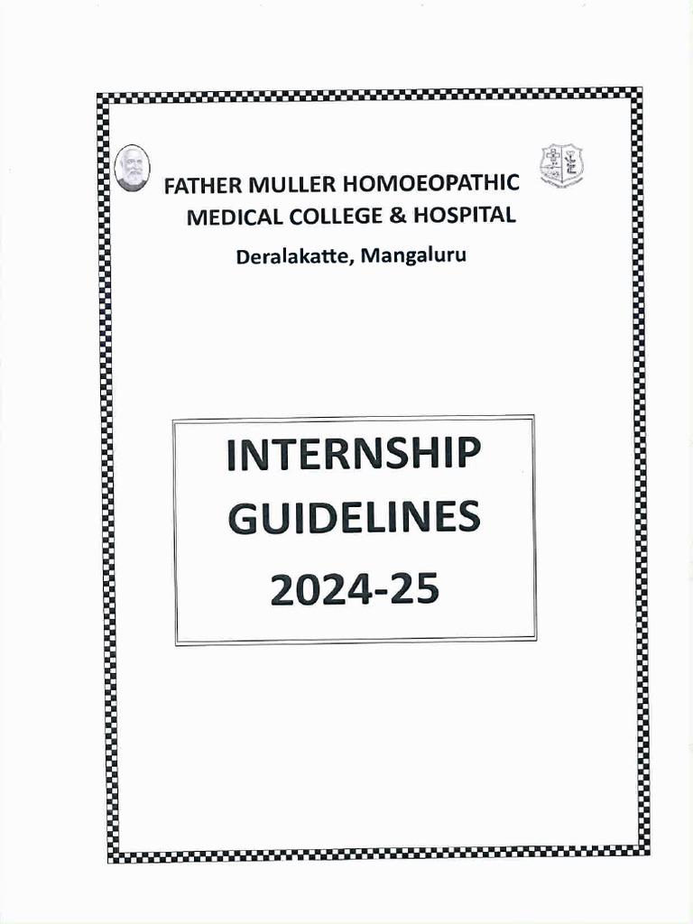 Internship Guidelines 2024-25 | PDF