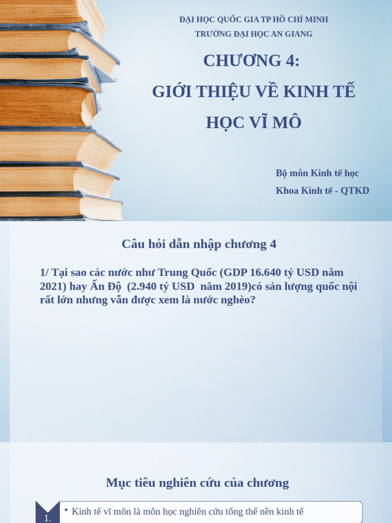 Chuong 4 Gioi Thieu Ve Kinh Te Vi Mo | PDF