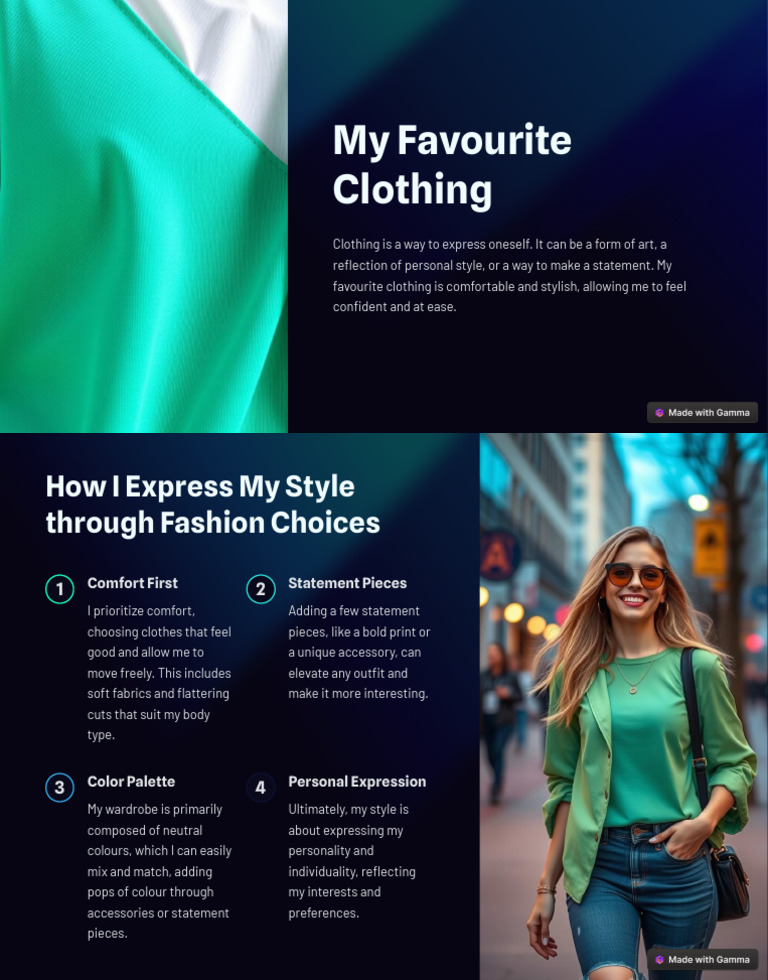 My Favourite Clothing | PDF | Career & Growth | Lifestyle