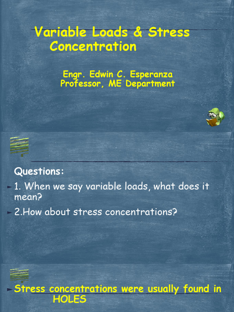 Lecture On Variable Loads & Stress Concentration | PDF