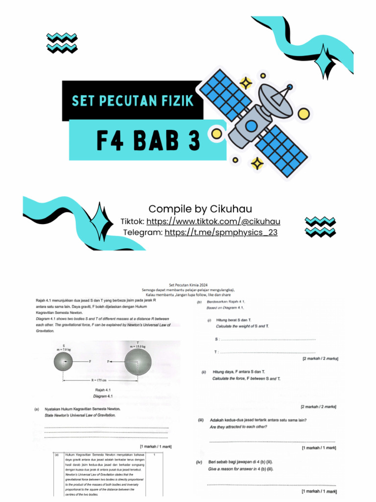 Set Pecutan Fizik F4 B3 CikuHau | PDF