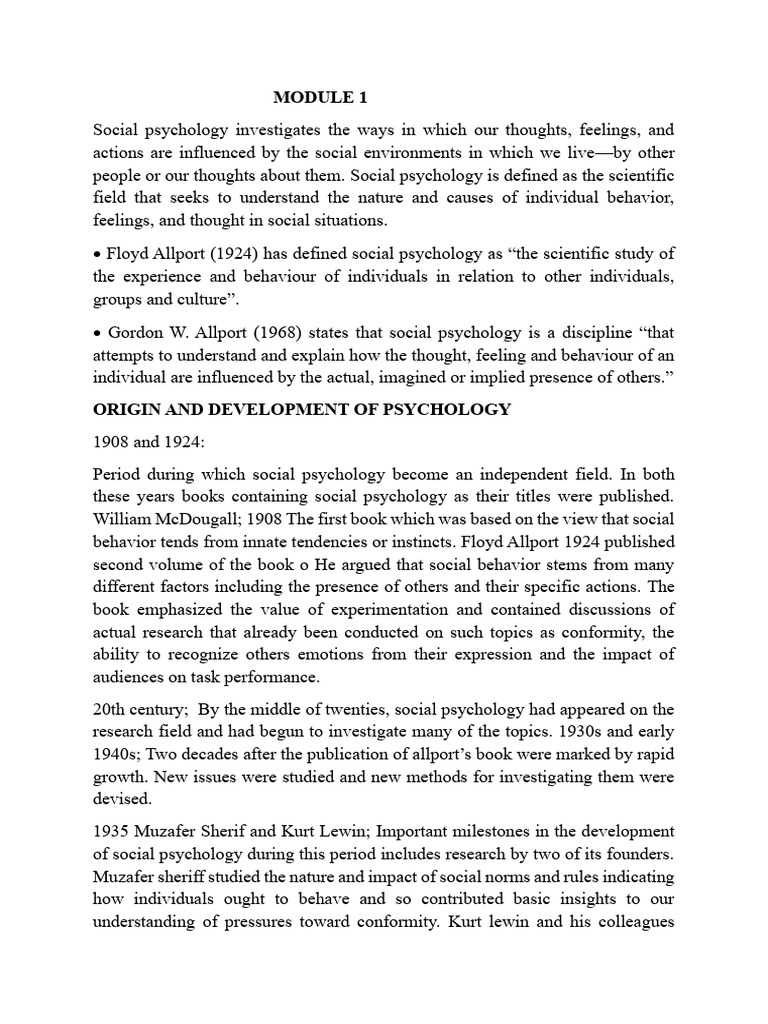 social psychology | PDF | Social Psychology | Psychology