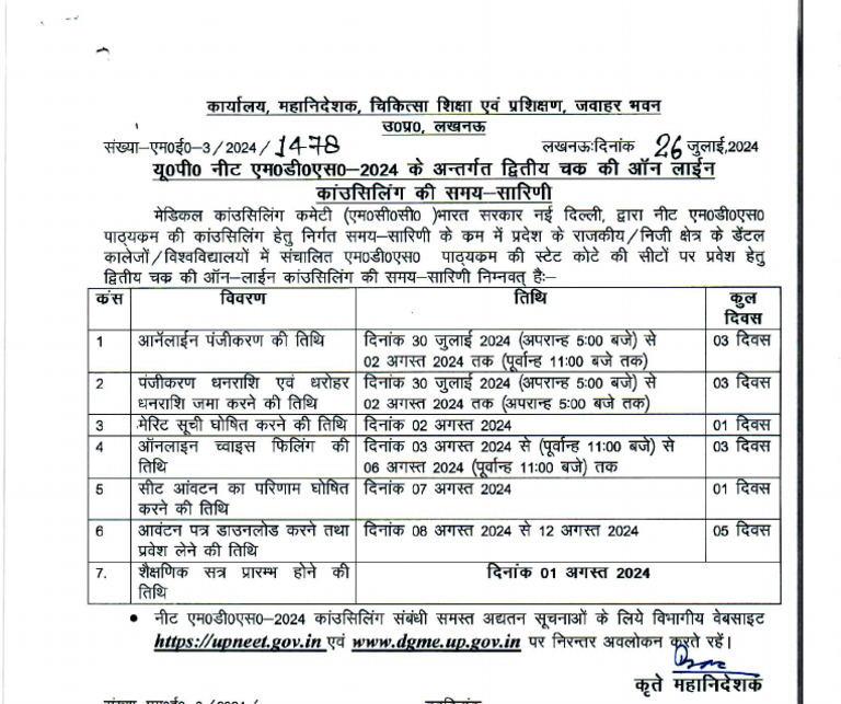 Schedule Second Phase Mds | PDF