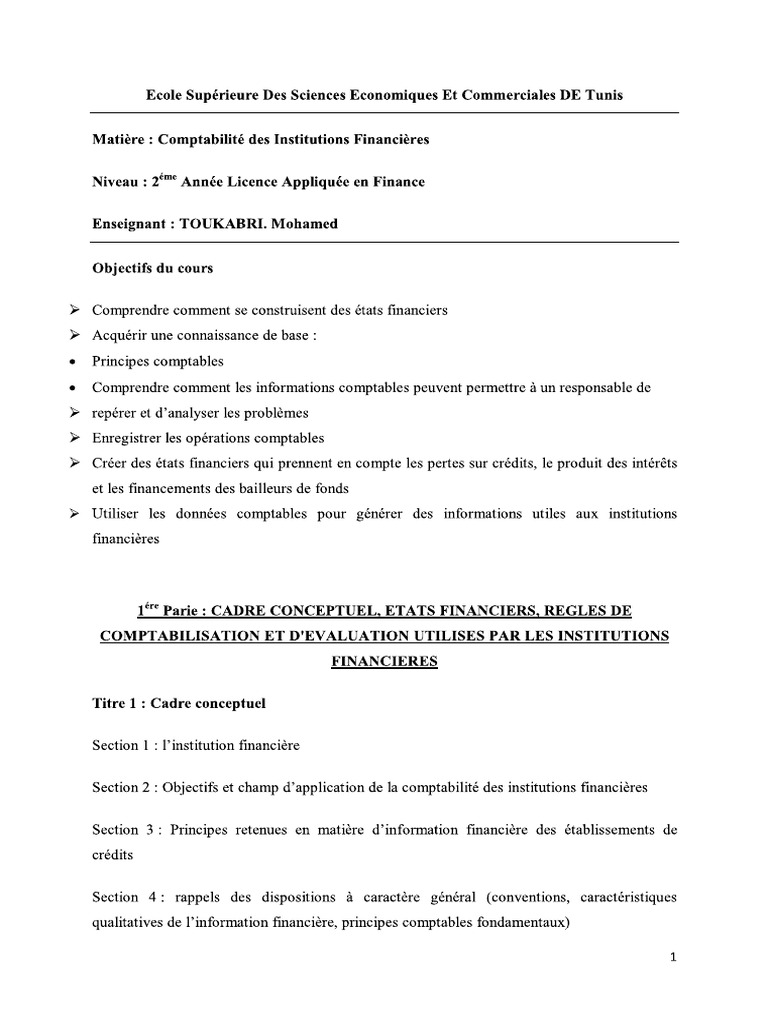 Compta Des Banques | PDF