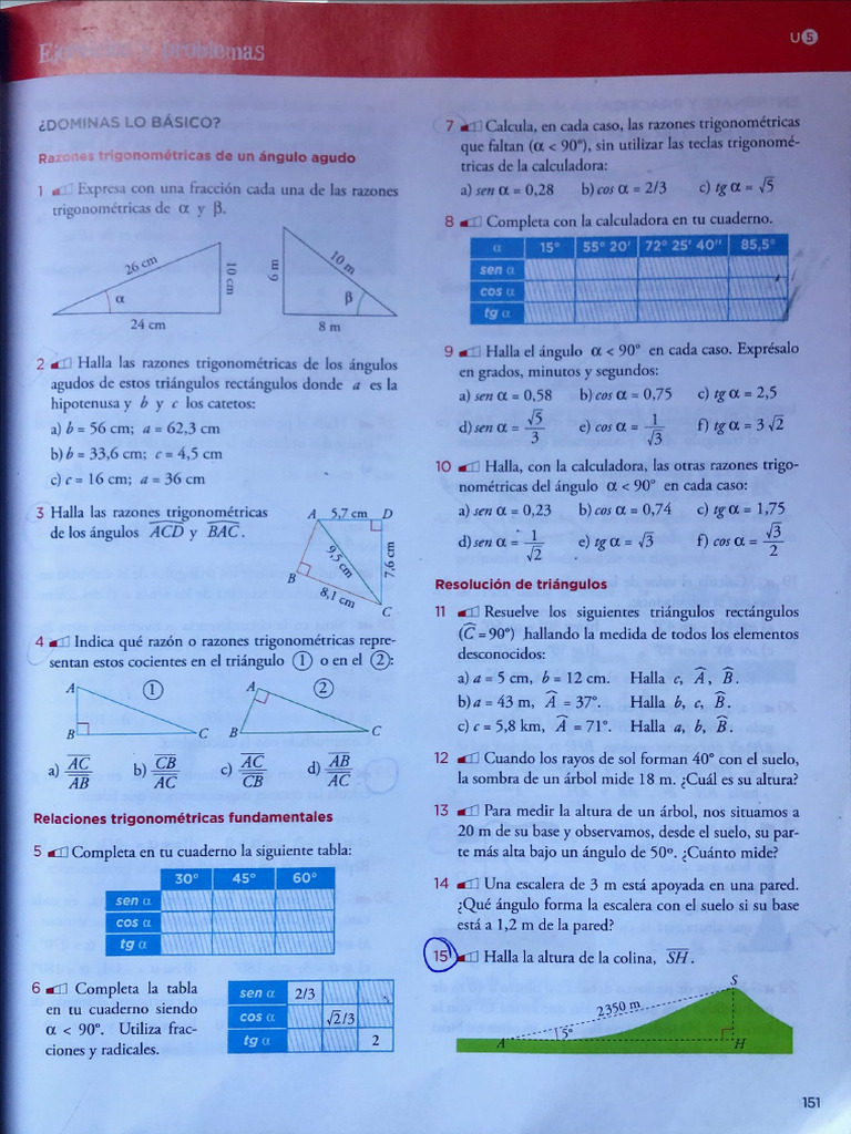 Ejercicios Trigonometria 2 | PDF