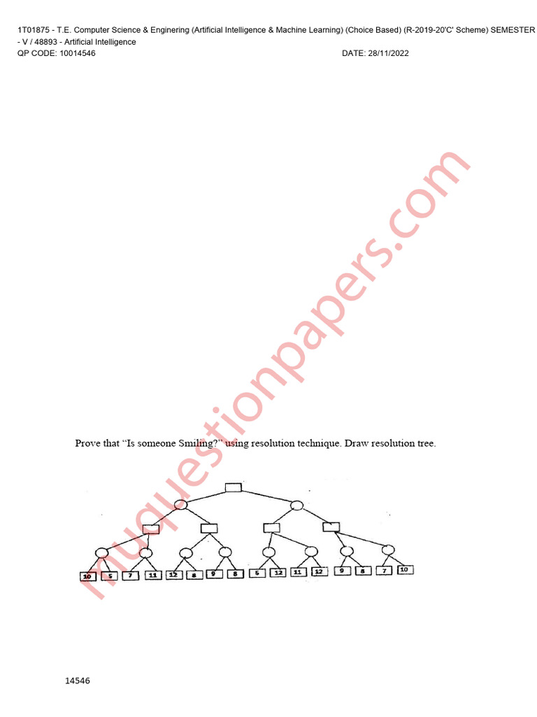 Sem-5 Question Papers-16-20 | PDF | Artificial Intelligence | Intelligence (AI) & Semantics