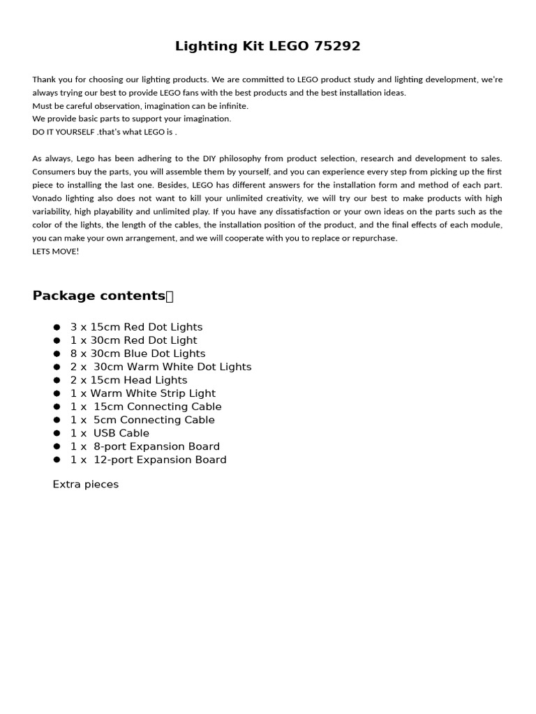 LEGO-lighting-P19701-75292 3 | PDF | Electrical Connector | Electrical Engineering