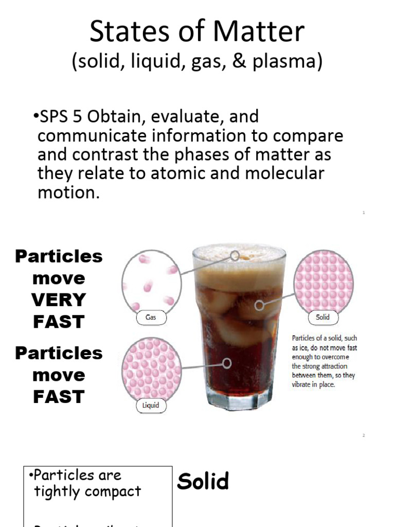 Concept 1 - States of Matter | PDF | Liquids | Gases