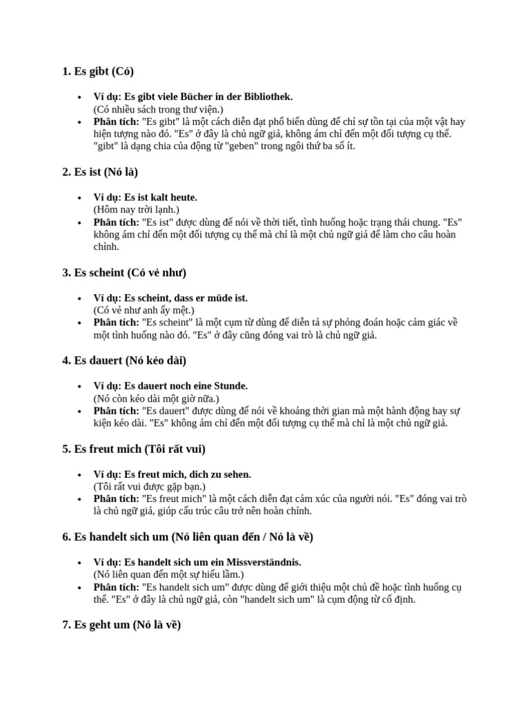 Ausdrücke Mit Es | PDF