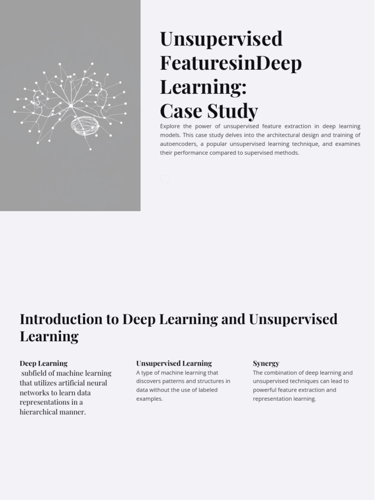 Unsupervised Features in Deep Learning A Case Study - PDF 20241018 102347 0000 | PDF | Deep ...