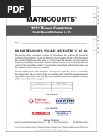 2023 MATHCOUNTS National Competition Results Answer Booklet-1 | PDF