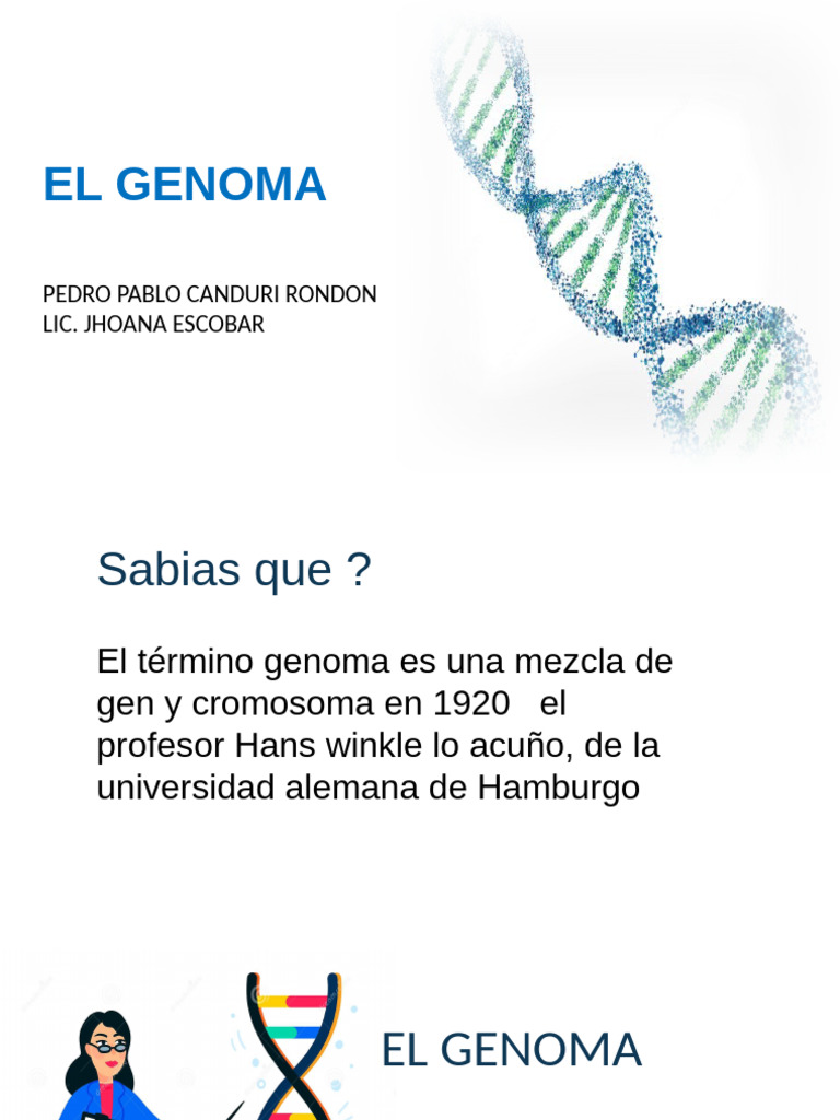Genoma | PDF | Ciencia y matemáticas