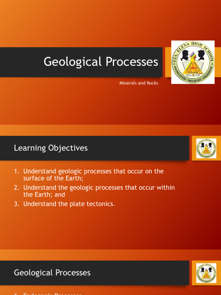 Lesson 7 Geological Processes | PDF | Plate Tectonics | Geology