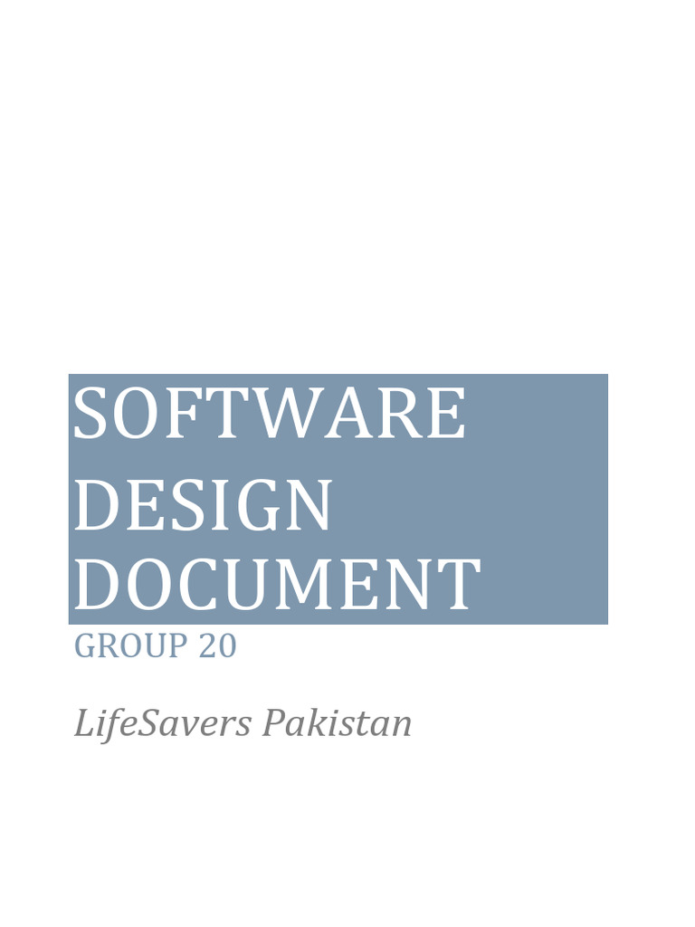Software Design for LifeSavers | PDF | Software | Organ Donation