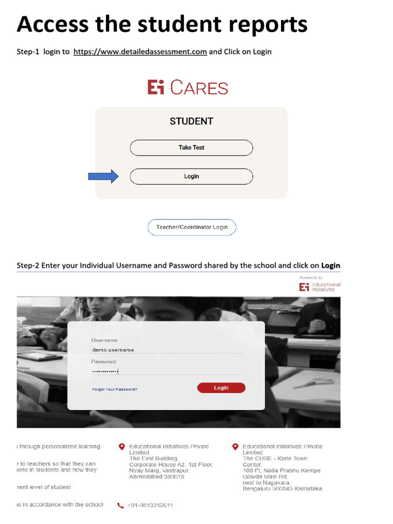 Accessing Student Test Reports Online | PDF
