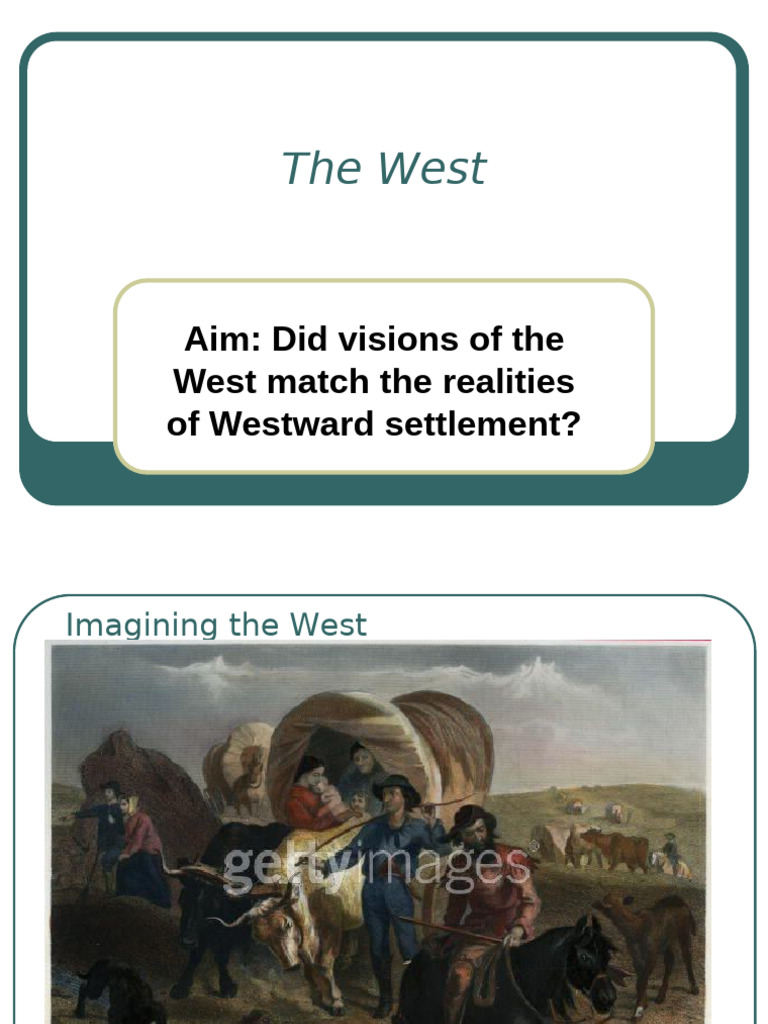 Westward Settlement: Myths vs. Realities | PDF