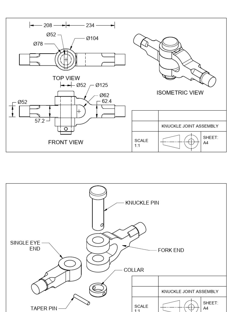 2 Knuckle Joint Details and Assembly | PDF